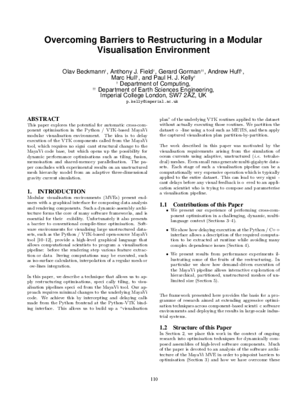 (PDF) Overcoming barriers to restructuring in a modular visualisation ...