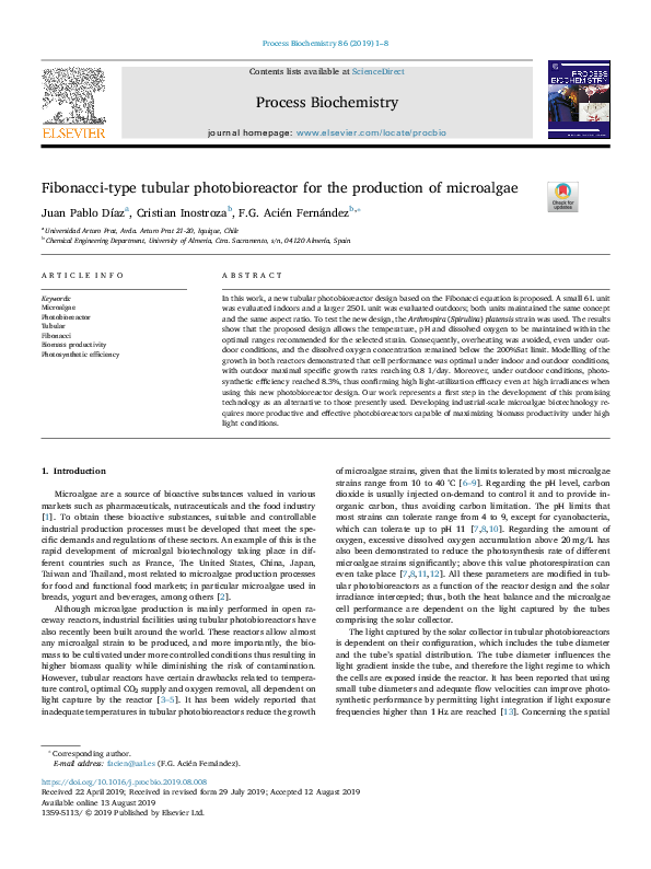 (PDF) Fibonacci-type tubular photobioreactor for the production of ...