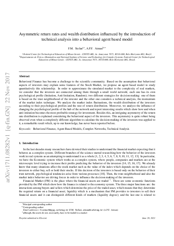 (PDF) Asymmetric return rates and wealth distribution influenced by the ...
