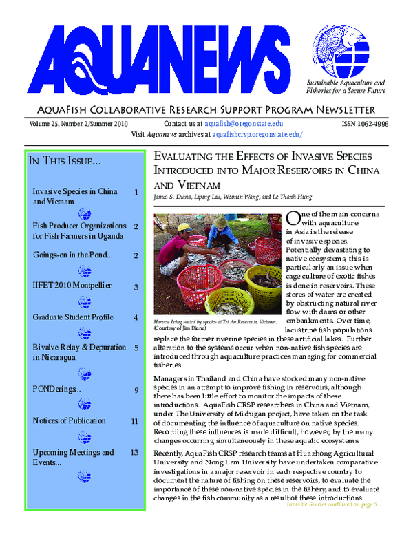 (PDF) Bivalve Relay & Depuration in Nicaragua | Erick Palacios ...