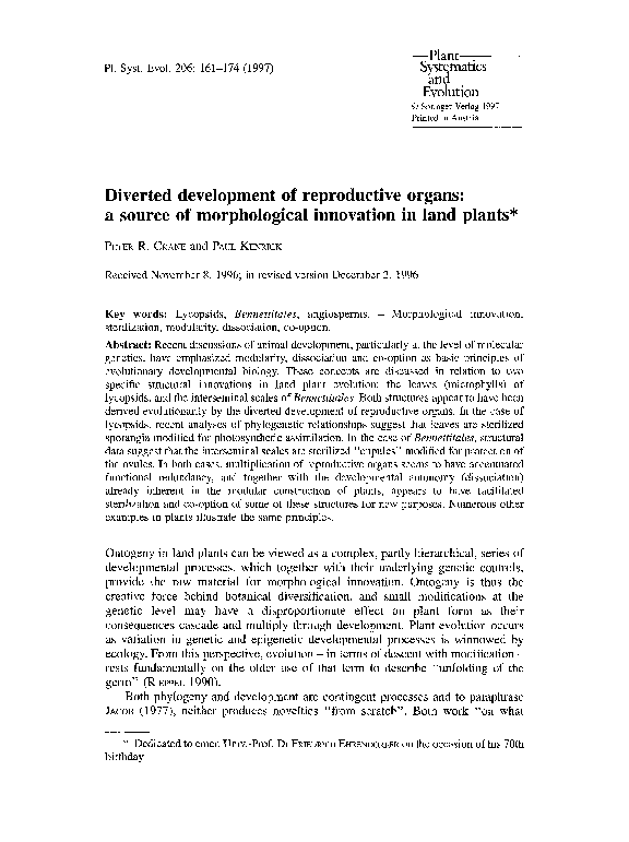 (PDF) Diverted development of reproductive organs: A source of ...