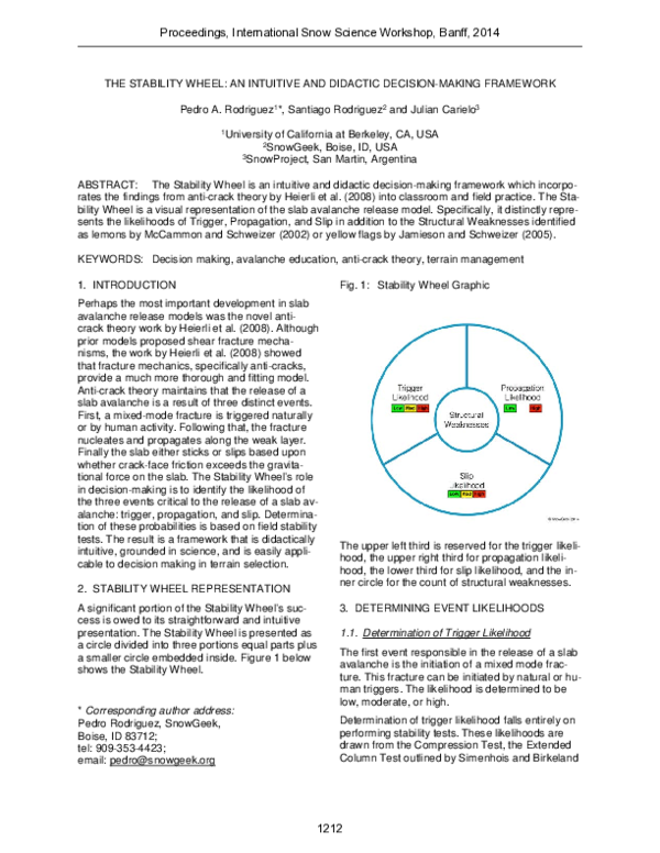 (PDF) The Stability Wheel: an Intuitive and Didactic Decision-Making ...