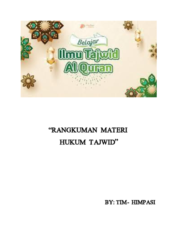 (PDF) Hukum Tajwid