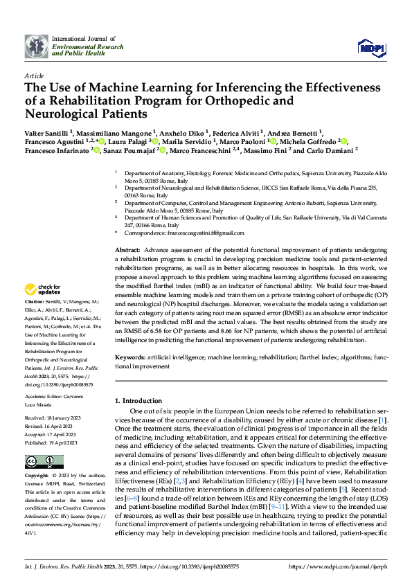 (PDF) The Use of Machine Learning for Inferencing the Effectiveness of ...