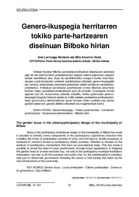 (PDF) Genero-ikuspegia herritarren tokiko parte-hartzearen diseinuan ...
