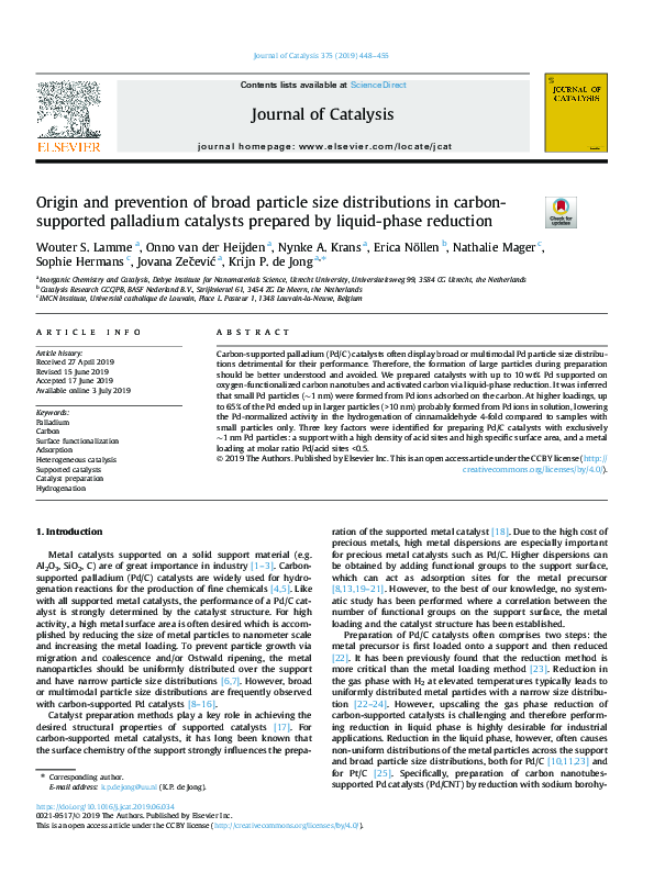 (PDF) Origin and prevention of broad particle size distributions in ...