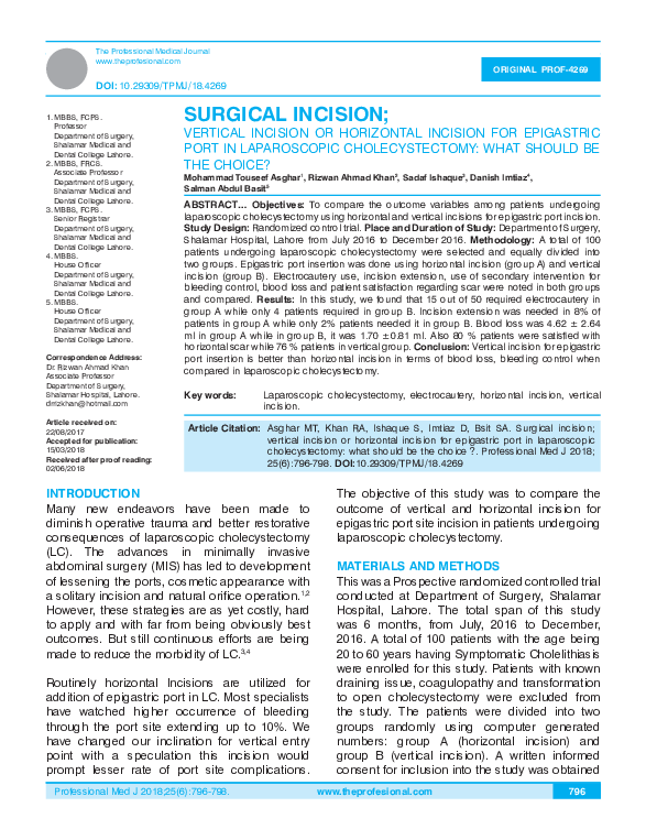 (PDF) Surgical Incision
