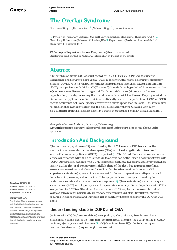 (PDF) The Overlap Syndrome