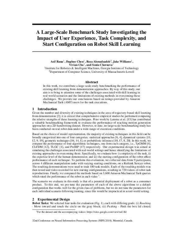 (PDF) A Large-Scale Benchmark Study Investigating the Impact of User Experience, Task Complexity ...