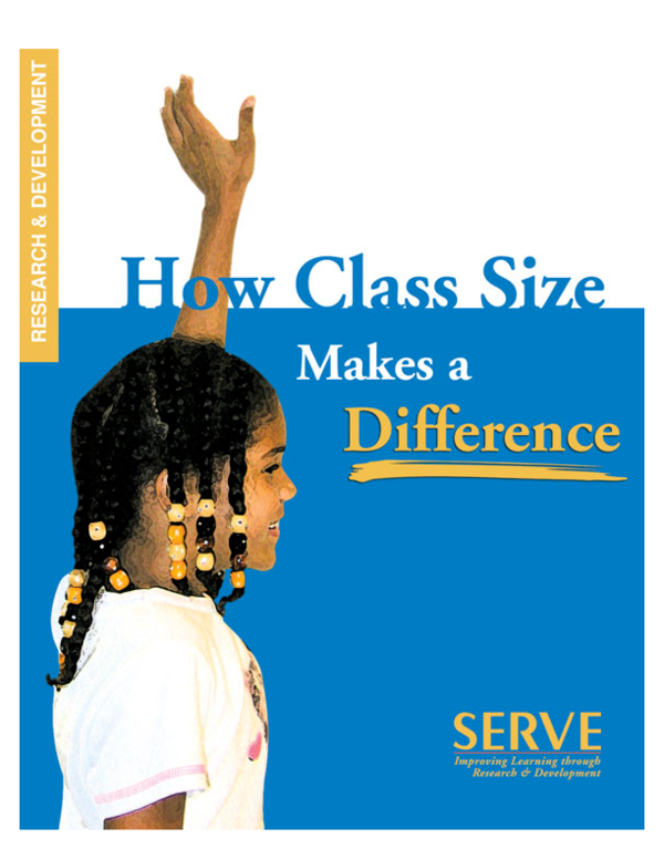(PDF) How Class Size Makes a Difference