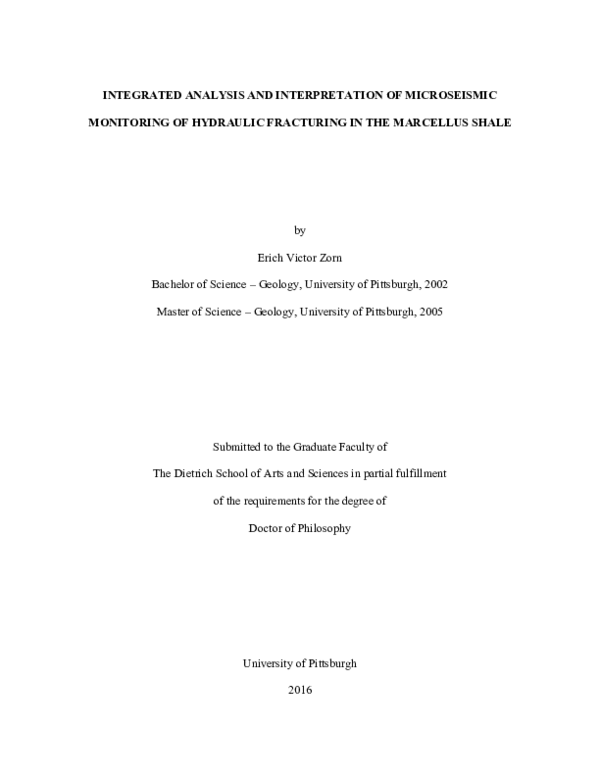 (PDF) Integrated analysis and interpretation of microseismic monitoring ...