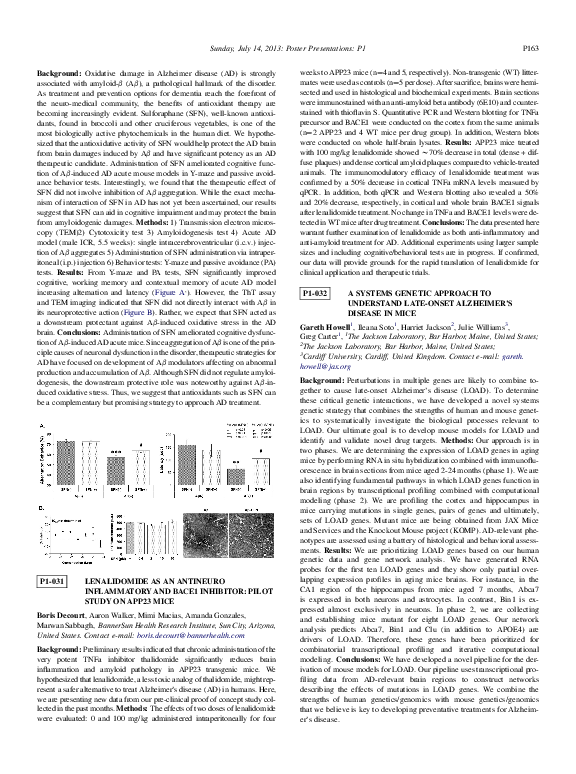 (PDF) Lenalidomide as an antineuroinflammatory and BACE1 inhibitor ...