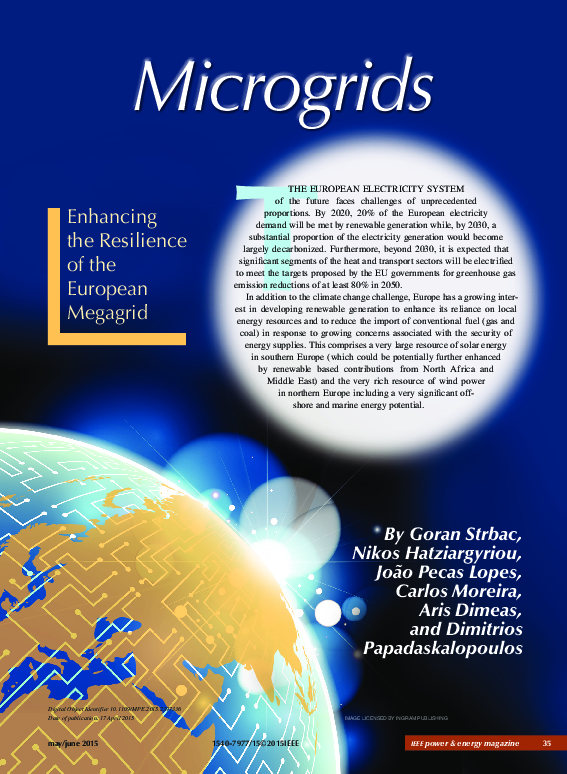 (PDF) Microgrids: Enhancing the Resilience of the European Megagrid