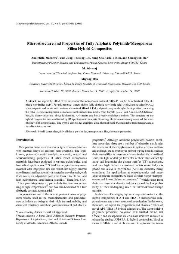 (PDF) Microstructure and properties of fully aliphatic polyimide ...