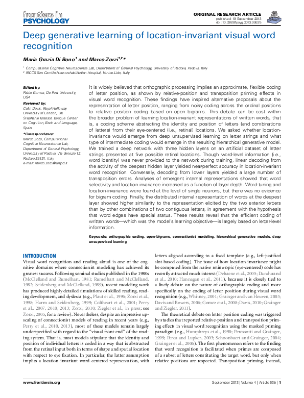 (PDF) Deep generative learning of location-invariant visual word ...