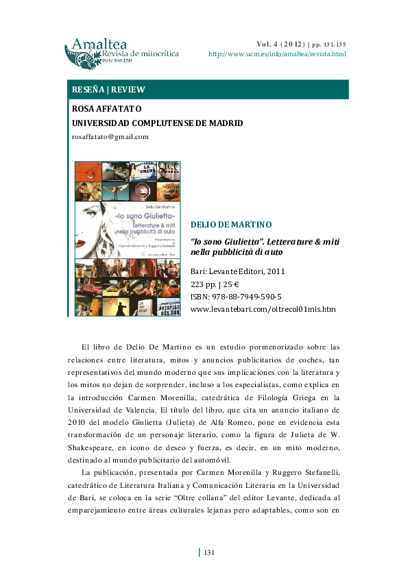 (PDF) Reseña | Review