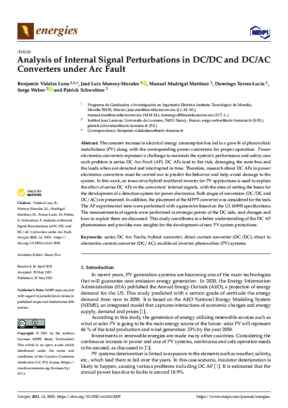 (PDF) Analysis of Internal Signal Perturbations in DC/DC and DC/AC ...