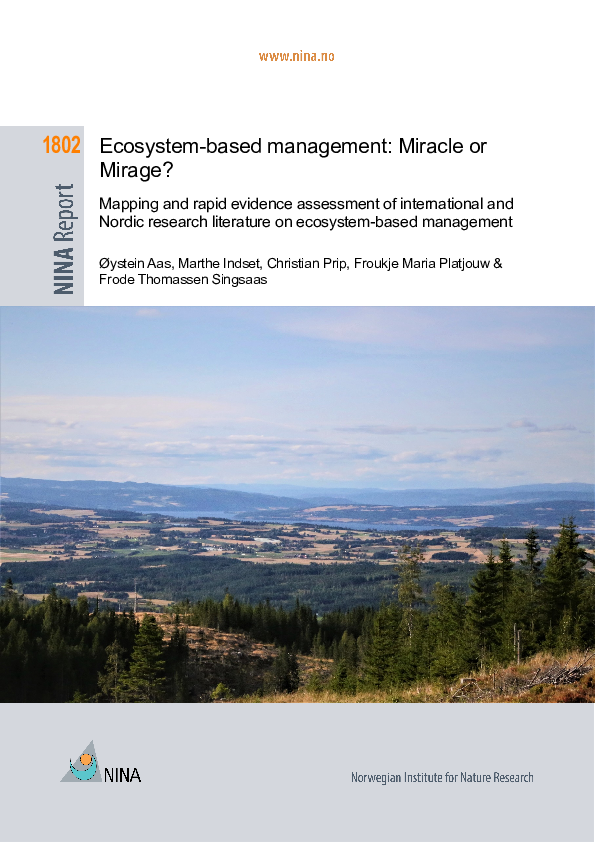 (PDF) Ecosystem-based management: Miracle or Mirage? Mapping and rapid ...