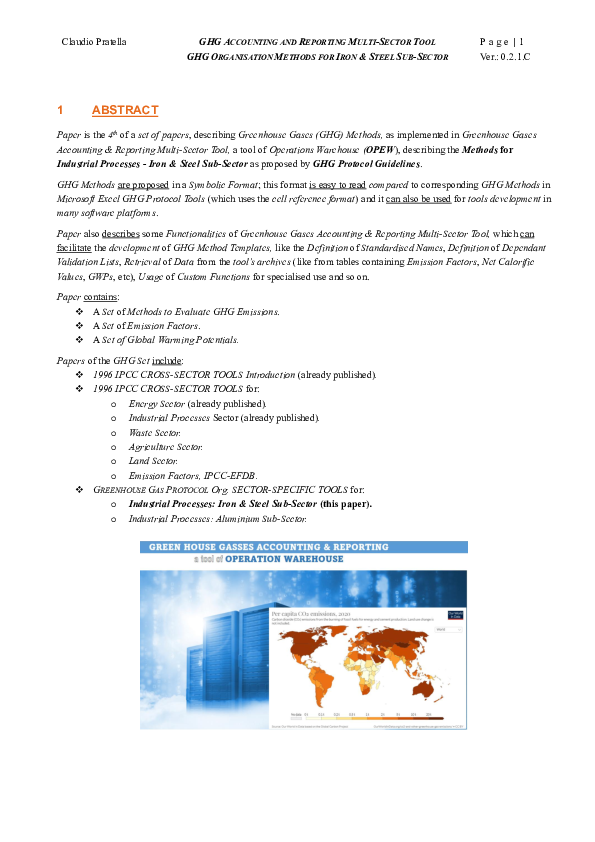 (PDF) GHG Accounting and Reporting Multi Scope & Sector Tool - GHGP ...