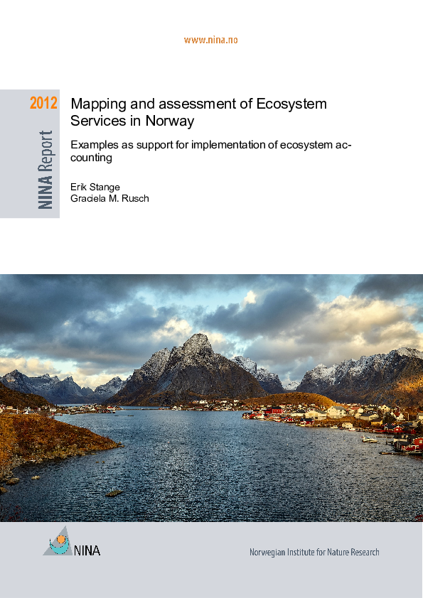 (PDF) Mapping and Assessment of Ecosystem Services in Norway: Examples ...