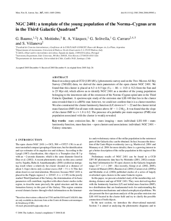 (PDF) NGC 2401: a template of the young population of the Norma-Cygnus ...