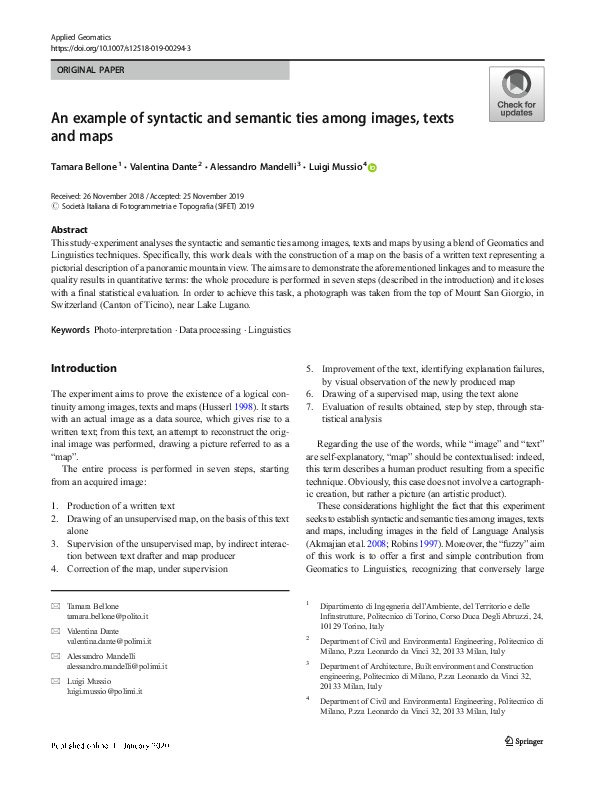 (PDF) An example of syntactic and semantic ties among images, texts and ...