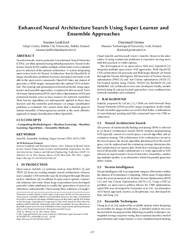 (PDF) Enhanced Neural Architecture Search Using Super Learner and ...