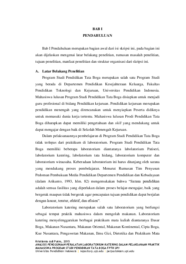 (PDF) Analisis Penggunaan Peralatan Laboratorium Katering Dalam Pelaksanaan Praktik Mahasiswa ...
