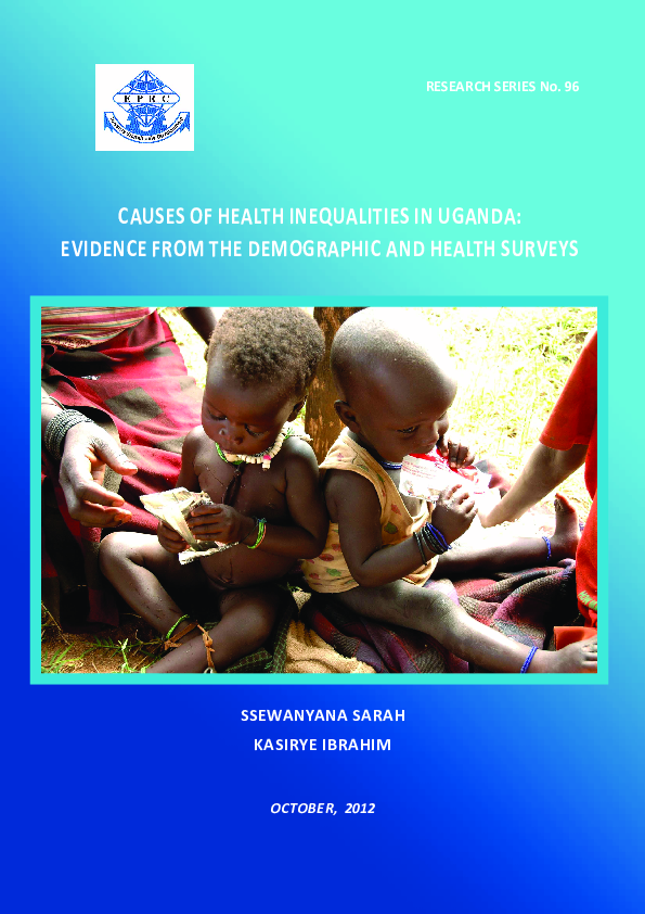 (PDF) Causes of Health Inequalities in Uganda: Evidence from the ...