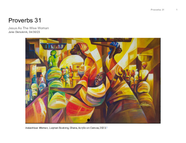 (PDF) Proverbs 31