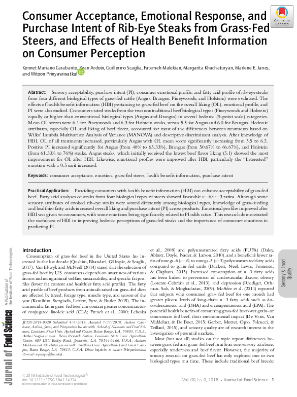 (PDF) Consumer Acceptance, Emotional Response, and Purchase Intent of ...