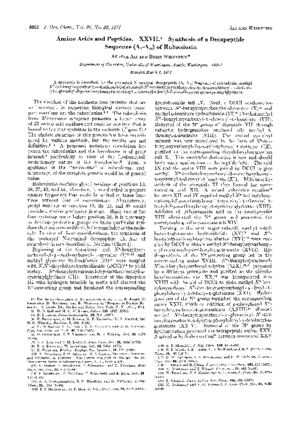 (PDF) Amino acids and peptides. XXVII. Synthesis of decapeptide ...