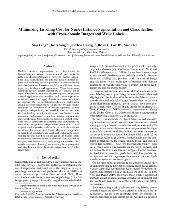 (PDF) Minimizing Labeling Cost for Nuclei Instance Segmentation and ...