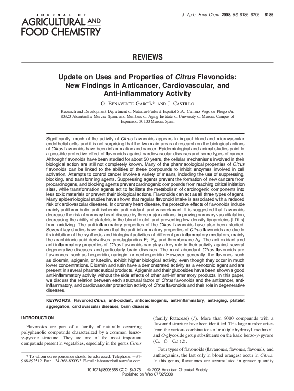 (PDF) Update on Uses and Properties of Citrus Flavonoids: New Findings in Anticancer ...