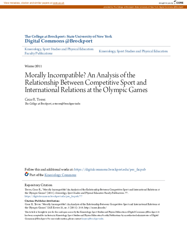 (PDF) Morally Incompatible?: An Analysis of the Relationship Between ...
