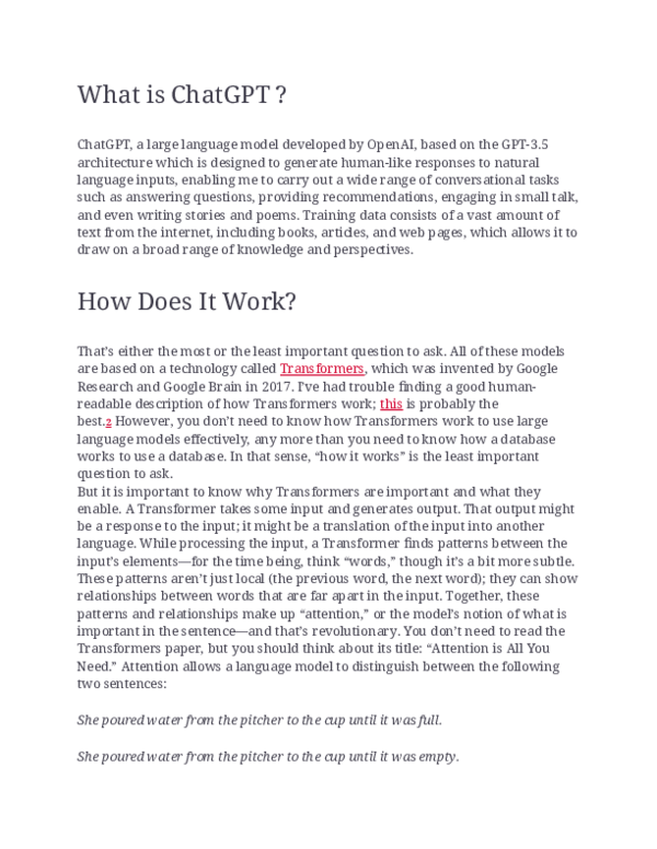 (DOC) Chat GPT its Applications Limitations