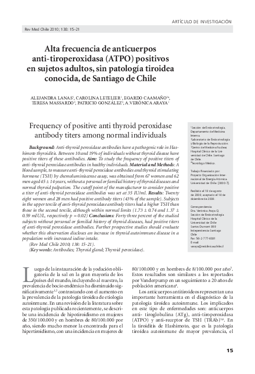 (PDF) Alta frecuencia de anticuerpos anti-tiroperoxidasa (ATPO ...