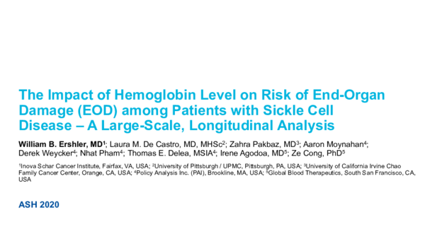 (PDF) The Impact of Hemoglobin Level on Risk of End-Organ Damage among ...