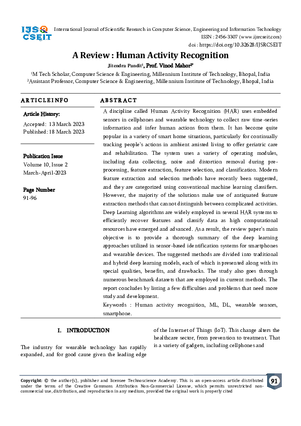 (PDF) A Review : Human Activity Recognition (PDF) A Review : Human Activity Recognition