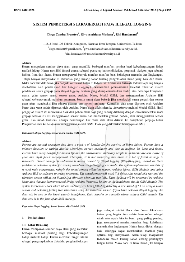 (PDF) Sistem Pendeteksi Suara Gergaji Pada Illegal Logging