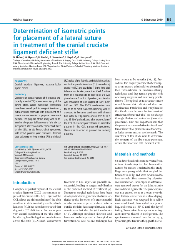 (PDF) Determination of isometric points for placement of a lateral ...