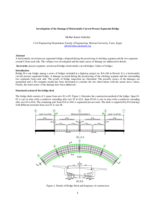 (PDF) Investigation of the Damage of Horizontally Curved Precast ...