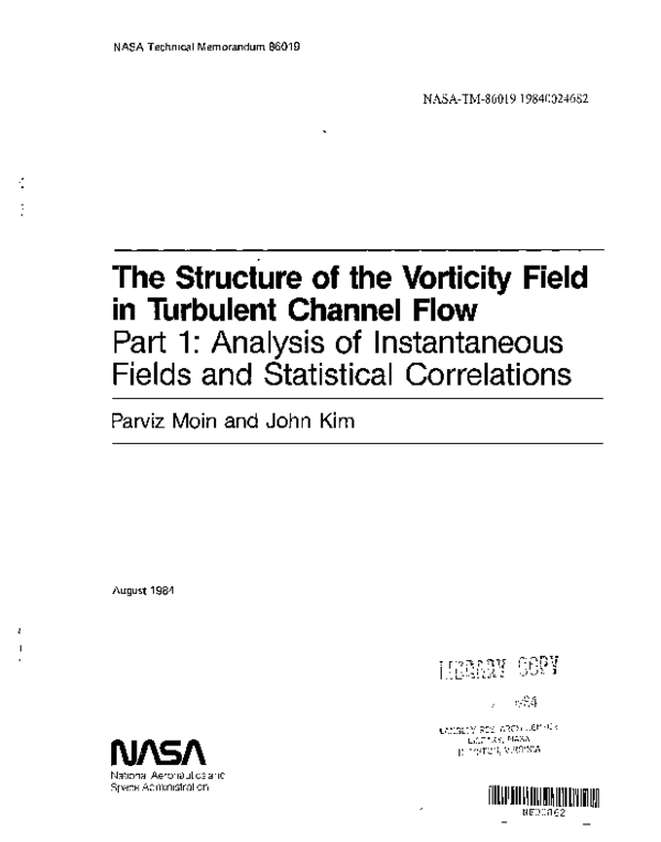 (PDF) The structure of the vorticity field in turbulent channel flow. Part 1. Analysis of ...