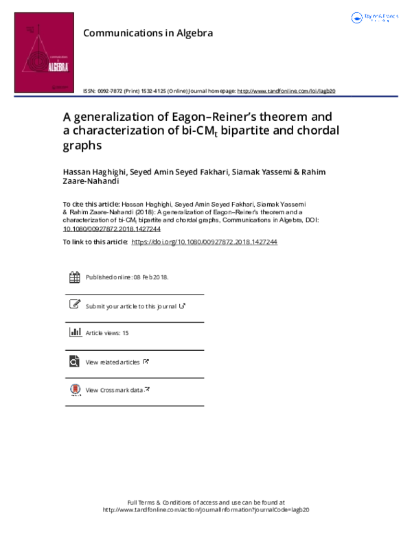 (PDF) A generalization of Eagon–Reiner’s theorem and a characterization ...