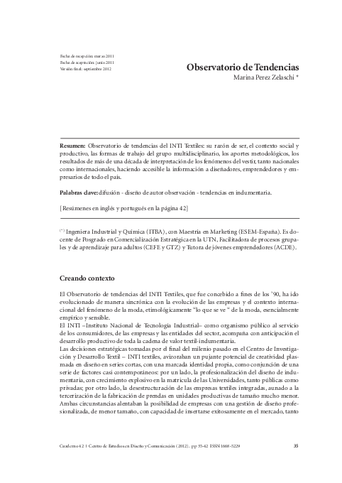 Pdf Observatorio De Tendencias