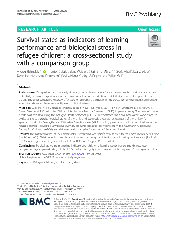 (PDF) Survival states as indicators of learning performance and ...