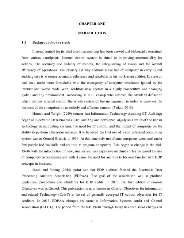 (DOC) INTERNAL CONTROL SYSTEM AND COMPUTERIZED ACCOUNTING SYSTEM