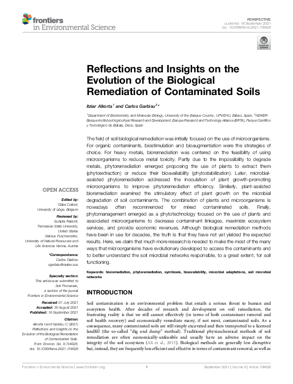 (PDF) Reflections and Insights on the Evolution of the Biological ...