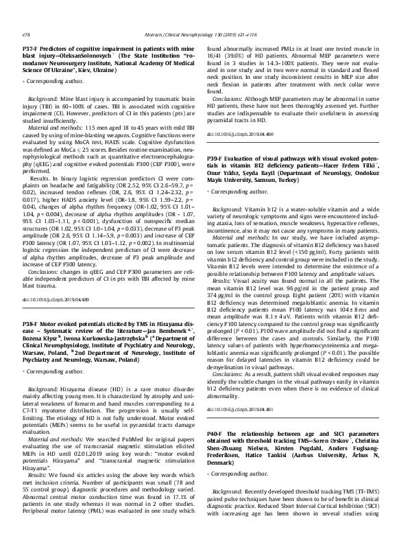 (PDF) P39-F Evaluation of visual pathways with visual evoked potentials in vitamin B12 ...