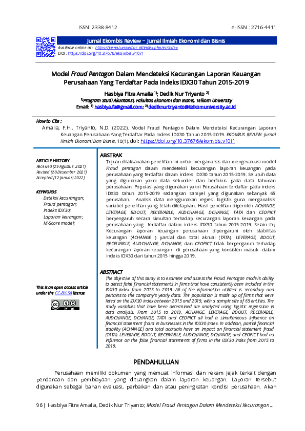 (PDF) Model Fraud Pentagon Dalam Mendeteksi Kecurangan Laporan Keuangan ...